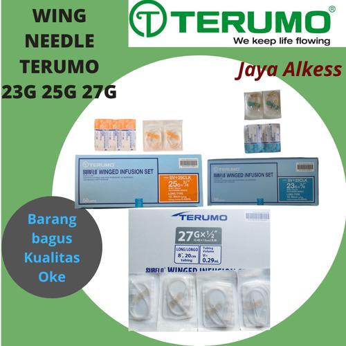 Jual Wing Needle 25g Terumo Winged 27g 23G Jarum Infus 23 25 27 G - 25G ...