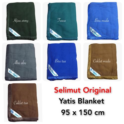 Jual Selimut Polos Yatis 95x150 cm / Selimut Bus Malam / Klinik / Mess ...