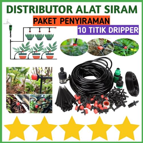 Jual PAKET ALAT SIRAM PENYIRAMAN TAMAN POT BUNGA KRAN AIR SPRINKLER ...