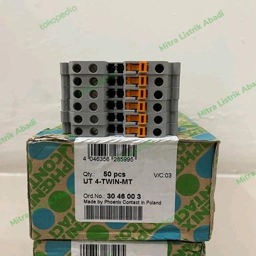 Jual Terminal Phoenix Contact UT4-TWIN-MT UT 4-TWIN-MT Terminal block ...