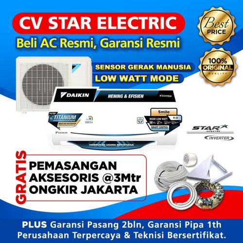 Jual AC DAIKIN 1 PK SMILE INVERTER FTKC25 + PASANG - PAKET TRADE IN - Jakarta Utara - Star ...