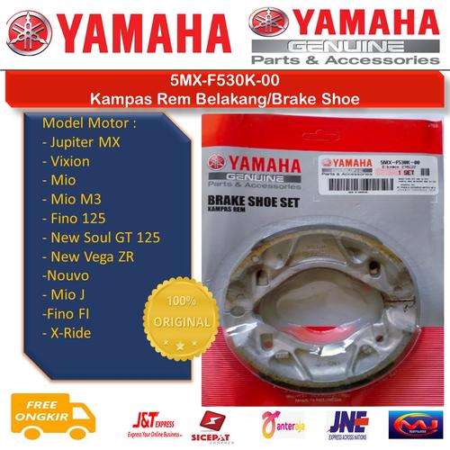 Jual KAMPAS REM BELAKANG MOTOR YAMAHA FINO FI ORIGINAL YAMAHA GENUINE ...