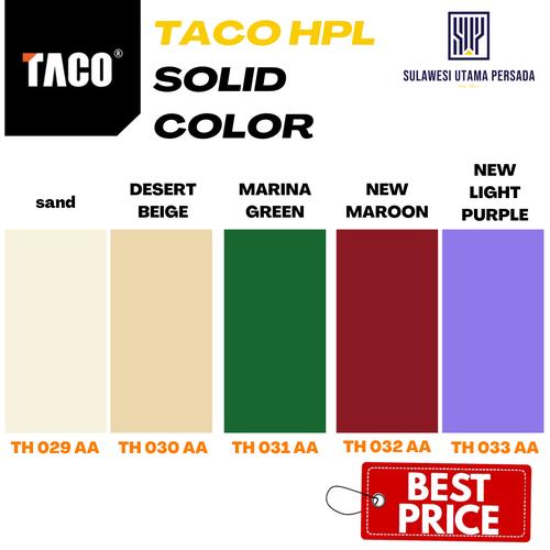 Jual TACO HPL SOLID COLOR / HPL LAMINATES / HPL TACO TH 29-33 AA - 029 ...
