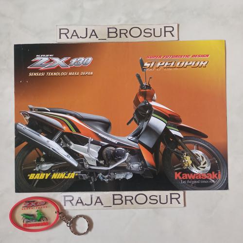 Jual Poster brosur katalog jadul lawas Kawasaki Kaze ZX130 Baby Ninja 2006 - Kab. Langkat ...
