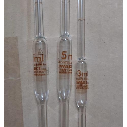 Jual Pipet Volumetric / Pipet Gondok / Vol.Pipet Kaca - 3 mL Iwaki ...