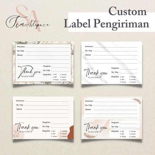 Jual Cetak Stiker Label Pengiriman Olshop, Custom Label Pengiriman ...