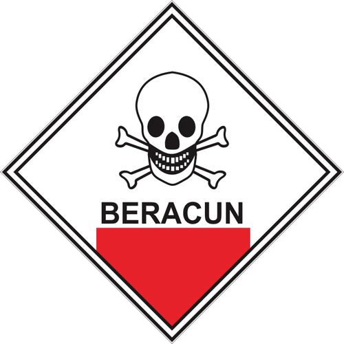 Jual Sticker LIMBAH B3 | BERACUN - 10x10cm, VINYL - Kota Balikpapan ...