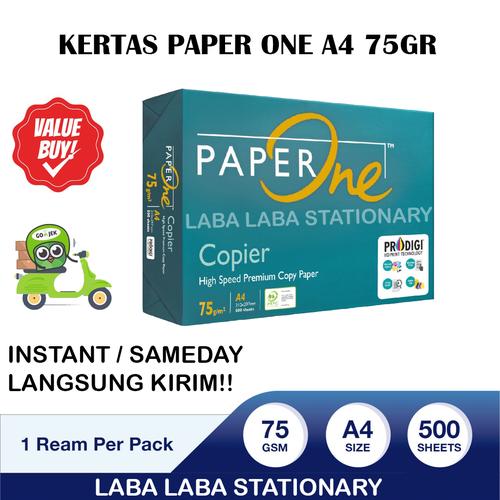 Jual Kertas Paper One A4 75gr HVS Print - Jakarta Barat - Laba Laba ...