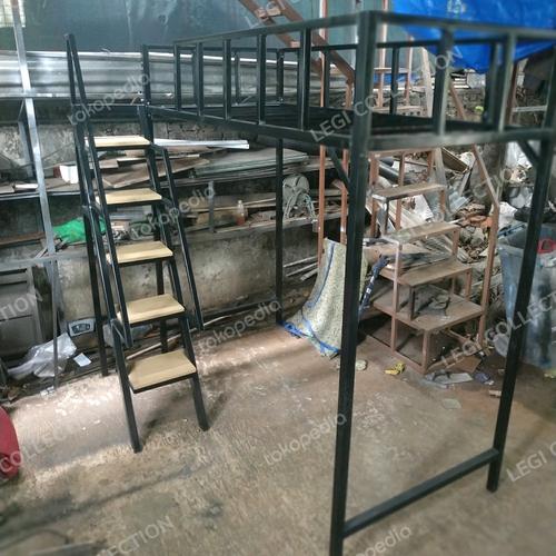 Jual Ranjang Tingkat Besi Single Tangga Kecil Model Simple Bongkar ...
