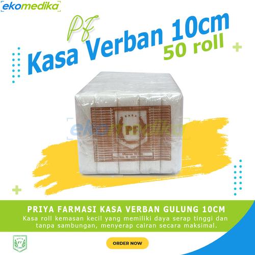 Jual Kasa Perban Verban Gulung Pembalut Luka 10 cm Priya Farmasi isi 50 ...