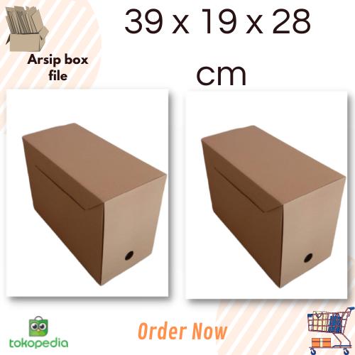 Jual Dus Arsip / Box File / Karton Arsip (Ukuran 39X19X28 cm) SiNgle ...