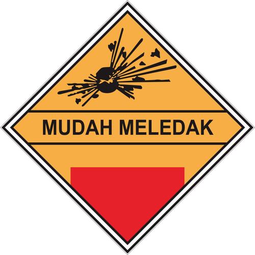 Jual Sticker LIMBAH B3 | MUDAH MELEDAK - 10x10cm, VINYL - Kota ...