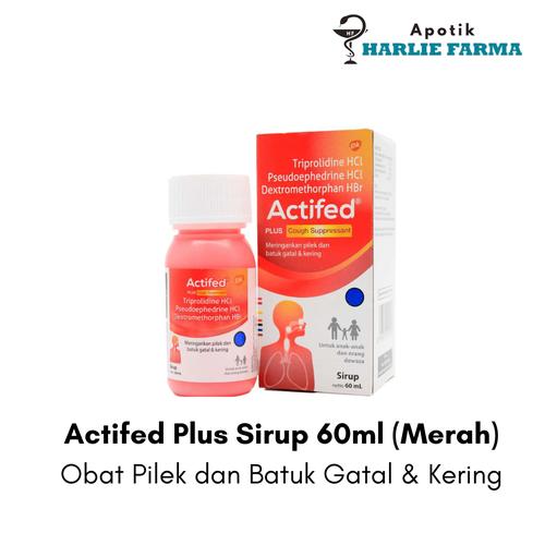 Jual Actifed Plus Cough Supressant Sirup 60 ml (Merah) Pilek Batuk ...
