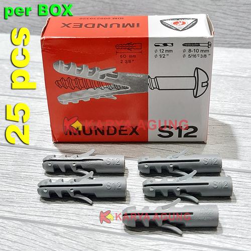 Jual Fisher IMUNDEX S12 / Fiser Angkur Lubang Dinding Tembok 12mm Wall ...
