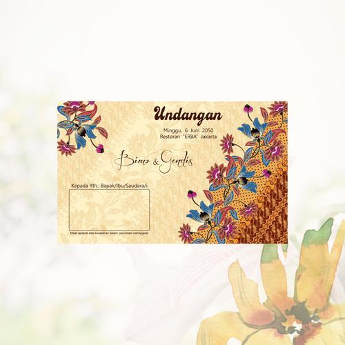 Jual Blangko Undangan Kosong Pernikahan Erba Kartu BLANKO Simple 2207 ...