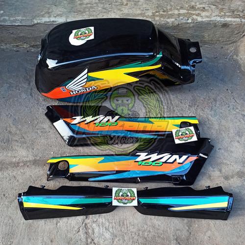 Jual TANGKI HITAM SET BODY HONDA WIN 100 BODI HONDA WIN 100 - Striping ...