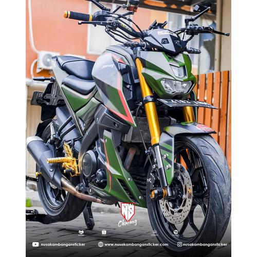 Jual Desain Motor Xabre Punisher Hijau Armi Modifikasi Stiker Full Body ...