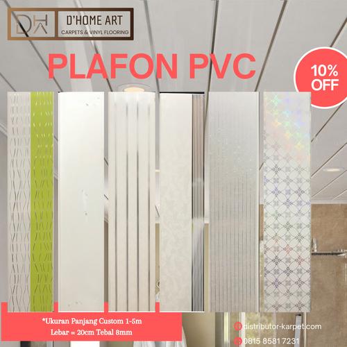 Jual Plafon PVC ARNI Lebar 20cm Motif Minimalis-Putih Nat - Jakarta ...