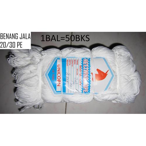 Jual Benang Jala Unicorn - Putih - UKURAN 20/30 PE - BERAT 8 ONS - Kota ...