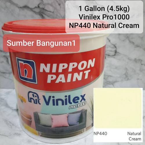 Jual Vinilex Pro NP440 Natural cream muda Cat tembok putih nippon ...