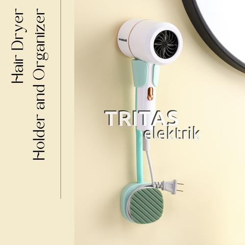 Jual HairDryer Hair Dryer Holder Cable Organizer Alat Rapi Pengering ...