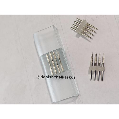 Jual KONEKTOR PENYAMBUNG LED STRIP NEON FLEX RGB 4 PIN 220V - Jakarta ...