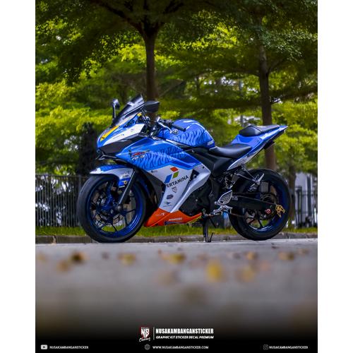 Jual Sticker R25 Livery Mandalika SAG Biru Modifikasi Cutting Stiker ...