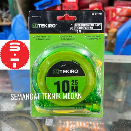 Jual 10M METERAN PLAT MEASURING TRANSPARAN TAPE 10 M METER x 25mm ...
