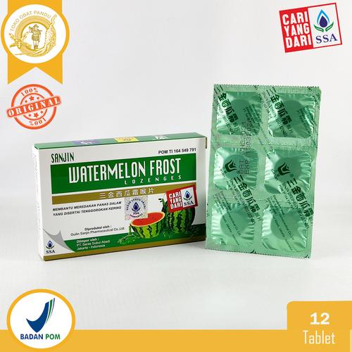 Jual SANJIN WATERMELON FROST LOZENGES (TABLET) / XIGUA SHUANG HOU PIAN ...