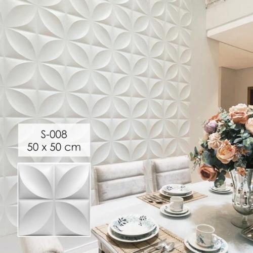 Jual wall panel pvc solid uk 50cm x 50cm ornamen dinding - S008 ...