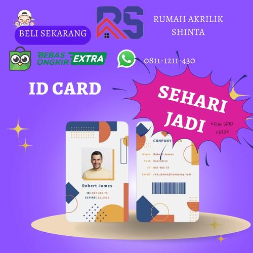 Jual Cetak id card 2 sisi- Sehari jadi - Kab. Tangerang - Rumah Akrilik ...