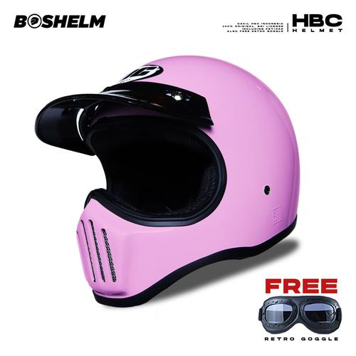 Jual Helm Cakil HBC Murah - Pink Glossy - Kota Bekasi - BOSHELM | Tokopedia