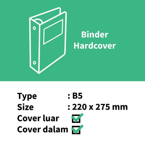Jual binder hardcover custom, B5, cover luar dalam full-warna - Kota ...