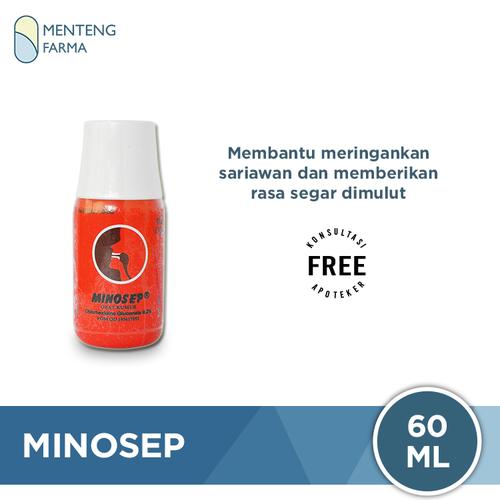 Jual Minosep Obat Kumur 60 mL - Obat Kumur Pencegah Bau Mulut dan ...
