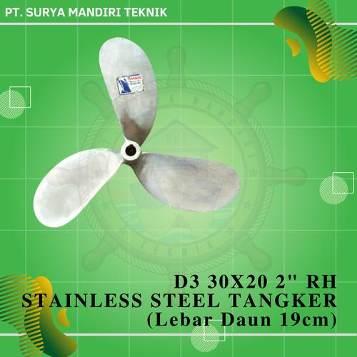 Jual PROPELLER TANGKER D3 30 X 20 2" KANAN (RH BALING2) STAINLESS STEEL ...