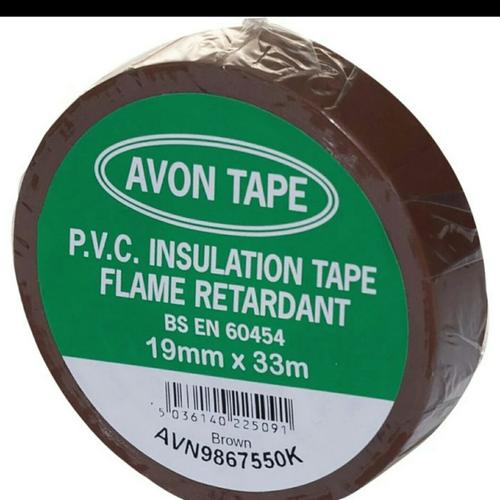 Jual 19mmx33M BROWN PVC INSULATION TAPE AVON AVN9867550K - Jakarta ...