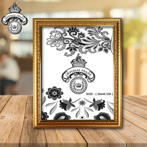 Jual Bingkai Frame Figura Foto A3 / ( 30x42 cm ) silver / gold - Gold ...