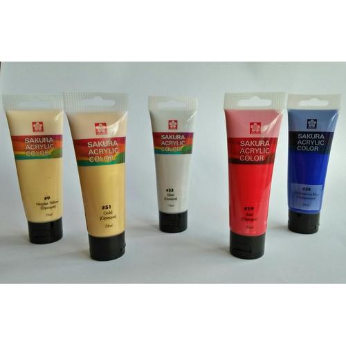Jual SAKURA Acrylic Color 75ml Part 2 - Prussian Blue - Kota Denpasar ...