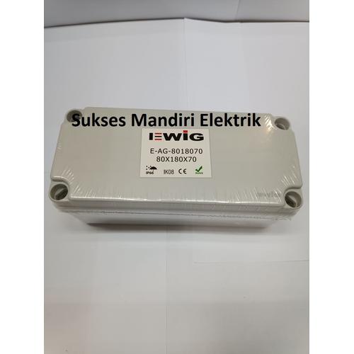 Jual DURADUS 80×180×70mm/JUNCTION BOX 80X180X70 ABS EWIG Polos IP66 ...