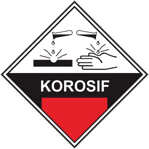 Jual Sticker LIMBAH B3 | KOROSIF - 10x10cm, VINYL - Kota Balikpapan ...