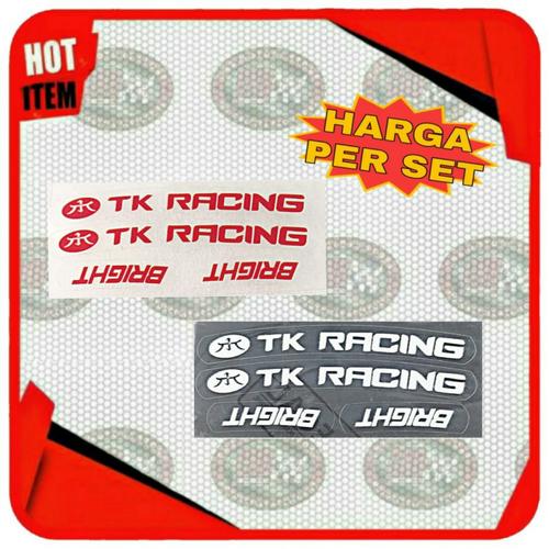 Jual STIKER STICKER VINYL RIM VELK VELG RODA TK RACING - Putih - Kota ...