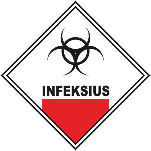 Jual Sticker LIMBAH B3 | INFEKSIUS - 20x20cm, REFLECTIVE - Kota ...