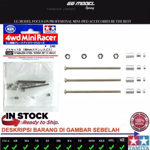 Jual TAMIYA 15407 STAINLESS STEEL SCREW SET D (40MM) - Jakarta Barat ...