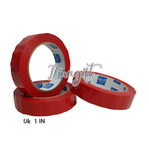 Jual ISOLASI BENING/ WARNA/ TAPE 1/2 IN/ 1 INCH MERAH/ HIJAU/ KUNING ...