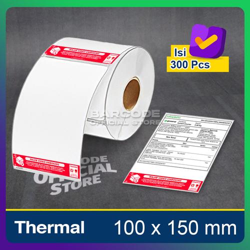 Jual Stiker Label Fragile Video Unboxing 100x150 mm Resi Pengiriman A6 ...