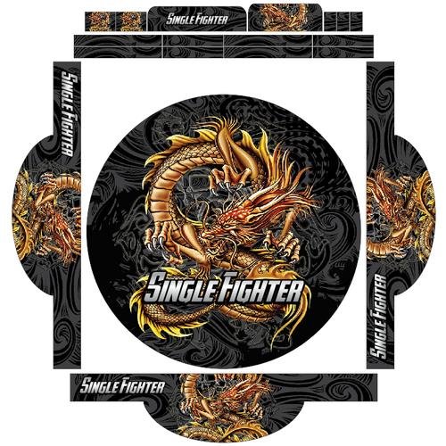 Jual DECAL MURAI CUSTOM STICKER UV SANGKAR KANDANG BURUNG STIKER NAGA ...