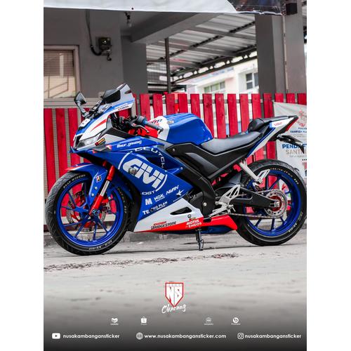 Jual Sticker R15 V3 Livery Givi Biru Modifikasi Stiker Full Body - Max ...