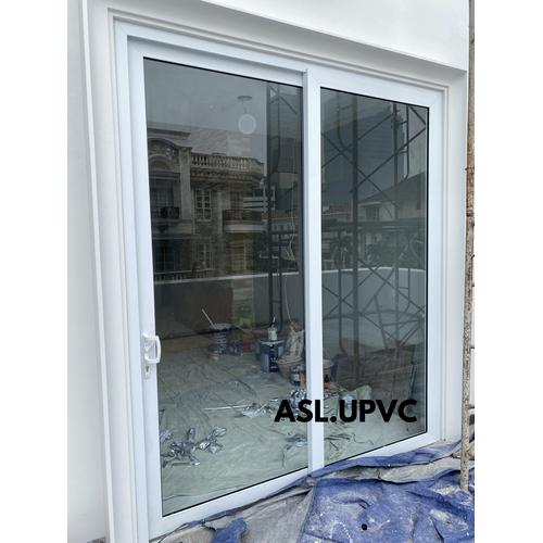 Jual Pintu UPVC Conch Sliding 2 Daun Kaca Include Pemasangan - Hitam ...