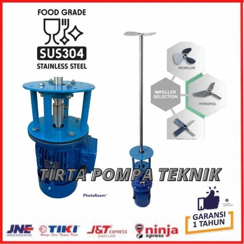 Jual Agitator Mixer Chemical SS304 7.5KW 10HP 2920RPM 3 Phase 2 Pole ...