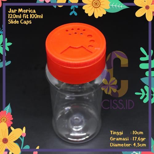 Jual TOPLES PLASTIK BUMBU 120ML FIT 100ML TUTUP BOLONG MERICA BON CABE ...